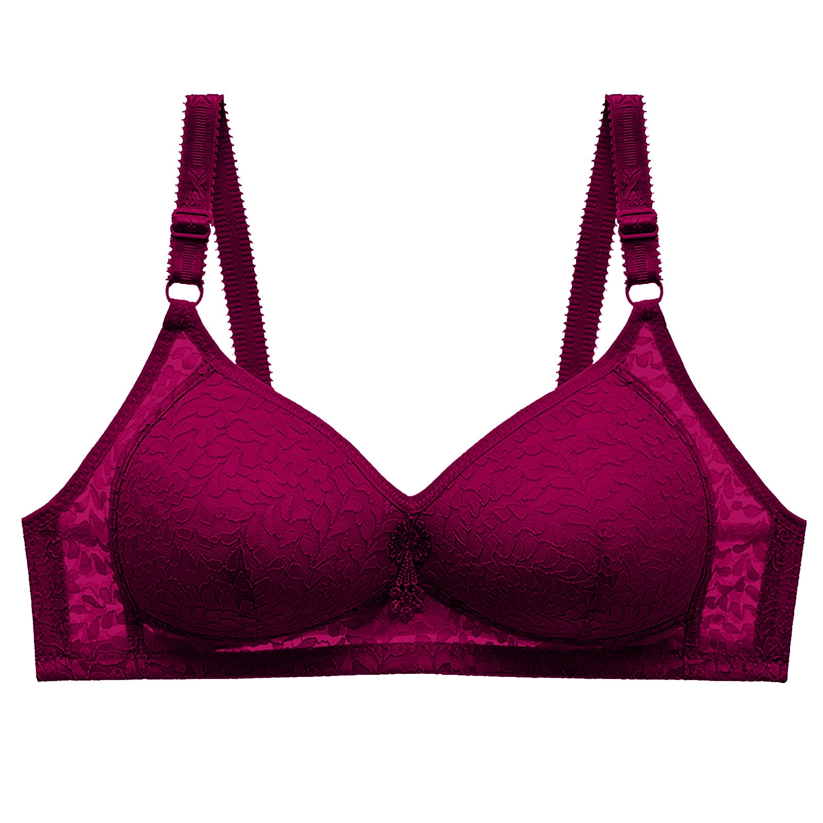 Bigersell Bandeau Bra Women Solid Color Comfortable Hollow Out Bra ...