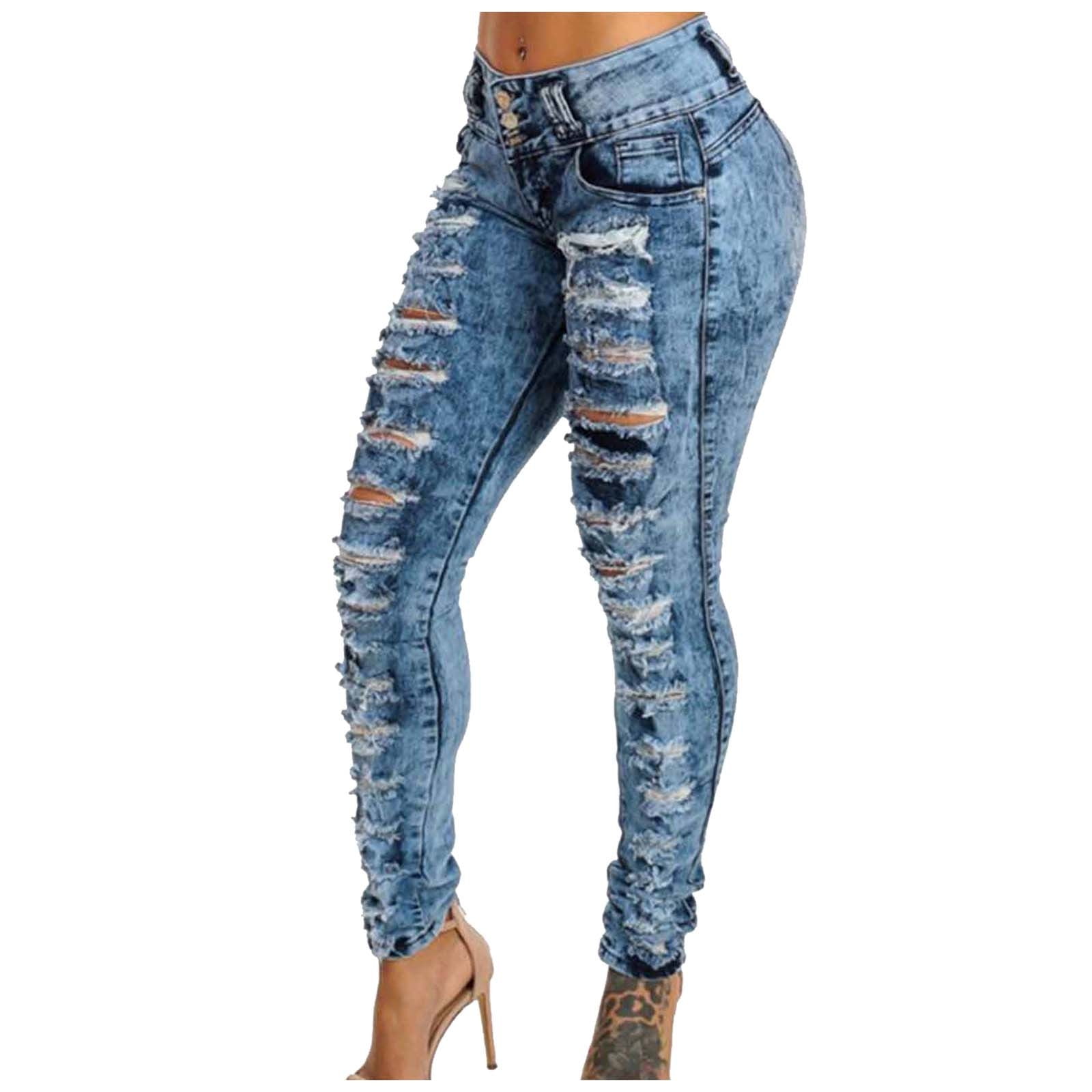 Bigersell Bell Bottom Jeans for Women Cargo Jeans Deals Straight Leg ...