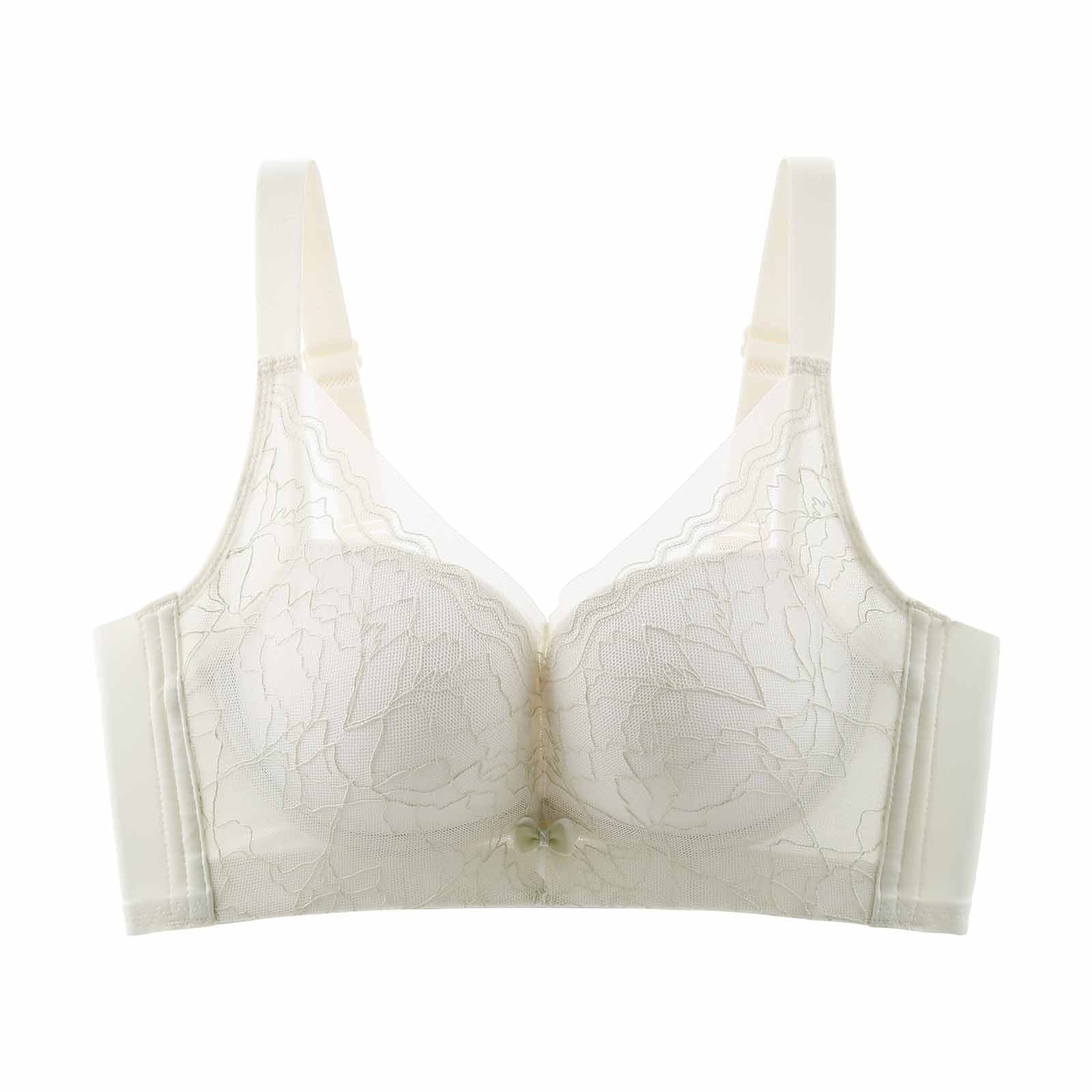 Bigersell Bras for Women No Underwire V-Neck Lace Wireless Bra Comfort ...