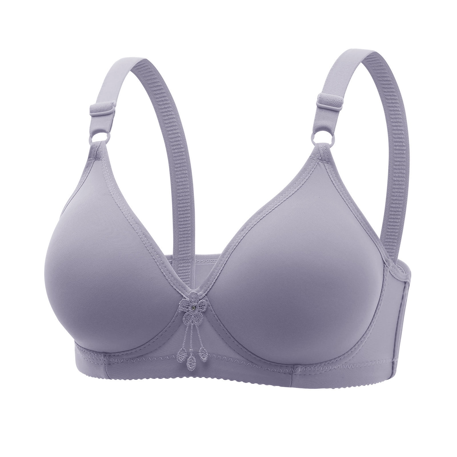 Bigersell Bras for Women Push up Padded Bra No Underwire Womens V-Neck ...
