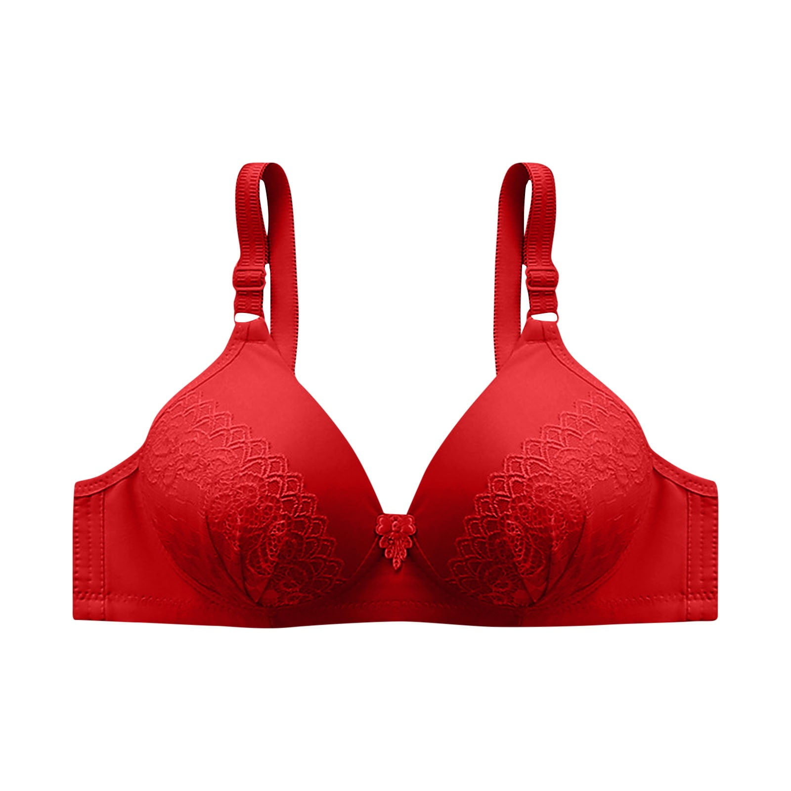 Bigersell Bras for Women No Underwire Seamless V-Neck Push up Bras Back ...