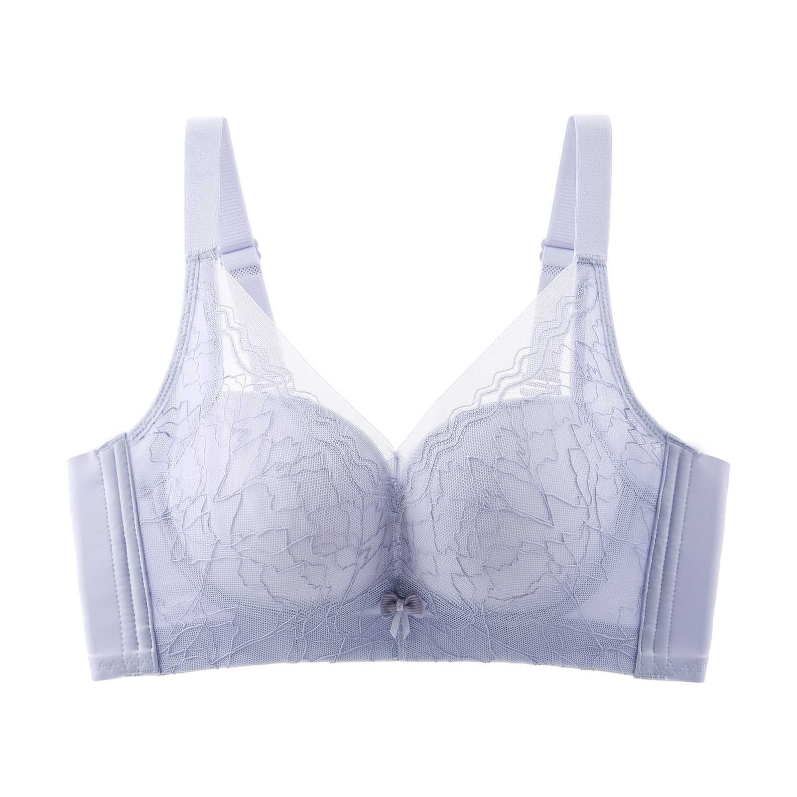 Bigersell Bras for Women No Underwire V-Neck Lace Wireless Bra Comfort ...