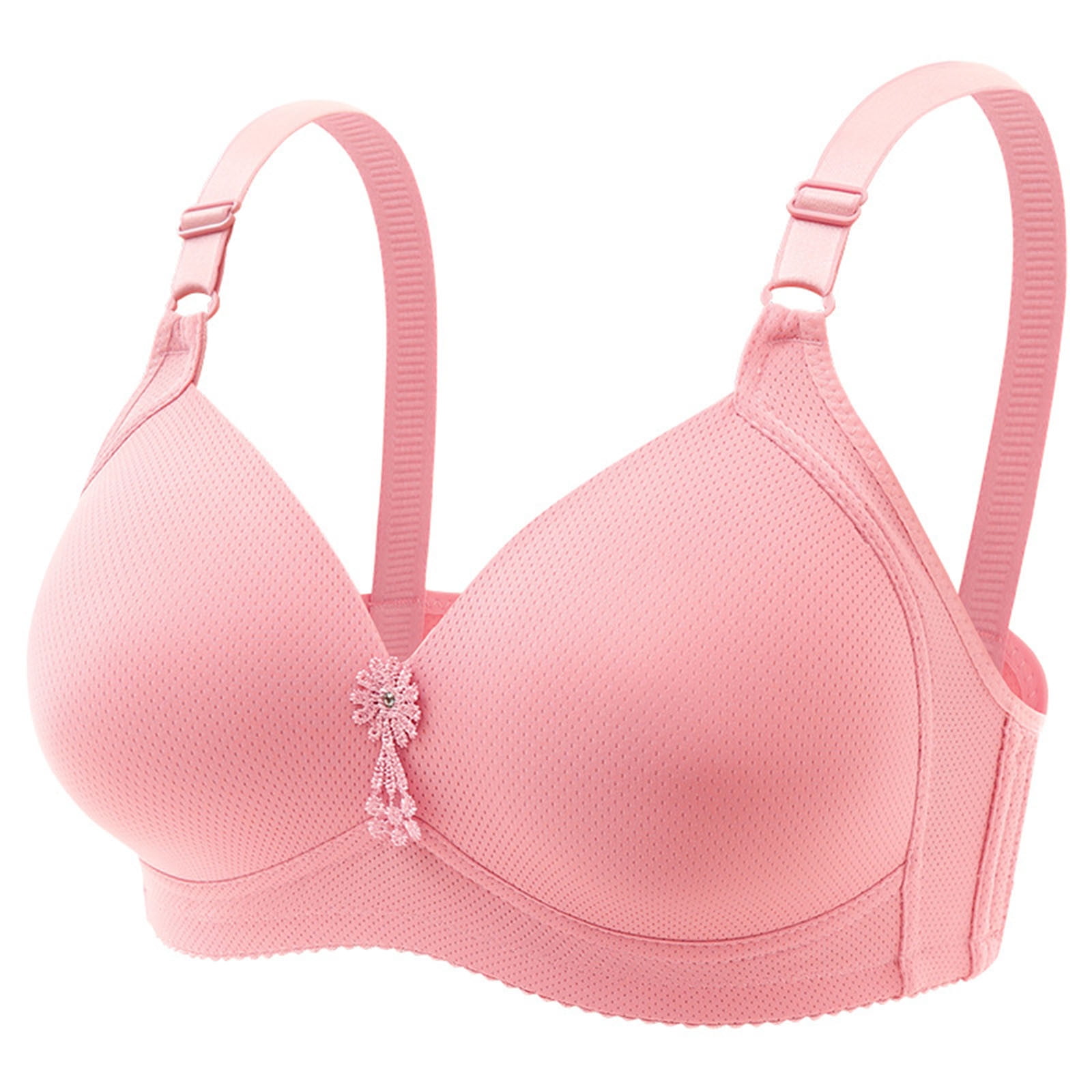 Bigersell Classic Bra V-Neck Wire-Free Bra Support Women Bras No ...