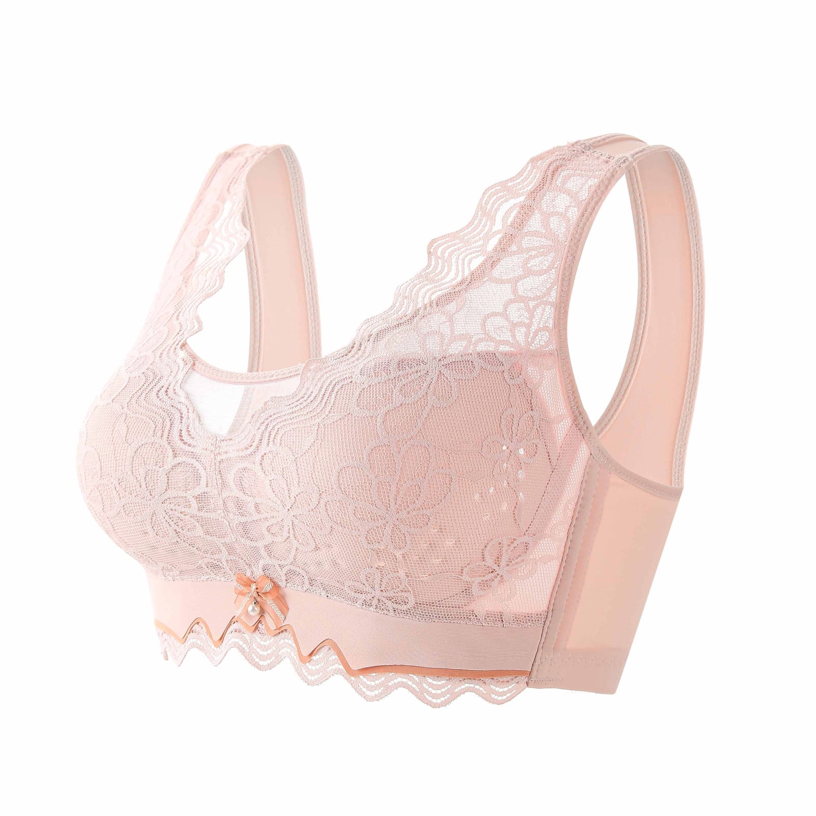 Bigersell Cotton Bras for Women Push up Lace Bras No Underwire Solid ...