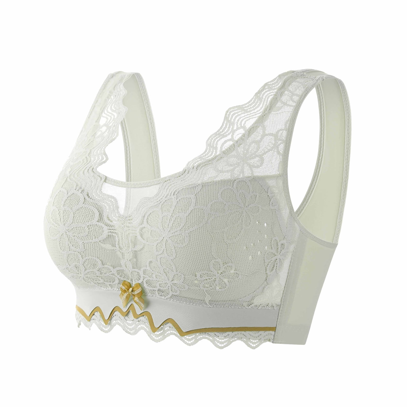 Bigersell Cotton Bras for Women Push up Lace Bras No Underwire Solid ...