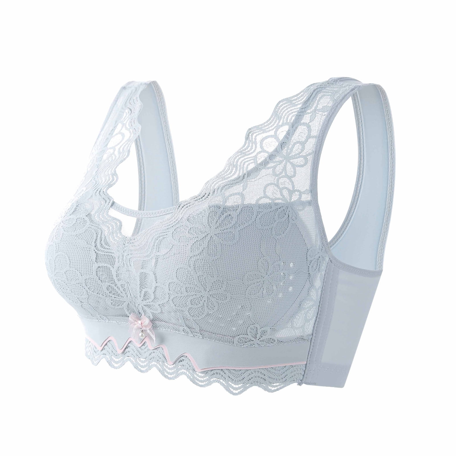 Bigersell Cotton Bras for Women Push up Lace Bras No Underwire Solid ...