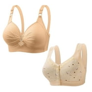 BLVB Bras for Women No Underwire Wide Straps Full Coverage Comfort Bra ...