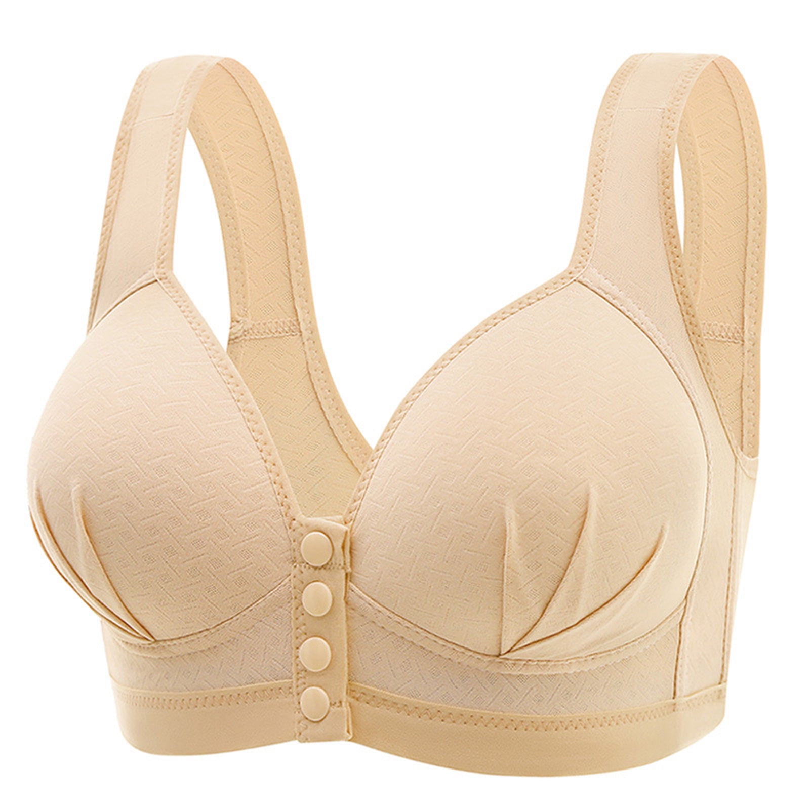 Bigersell Daisy Bra For Seniors Comfortable Front Snap Closure Bras Older Women Easy Close V