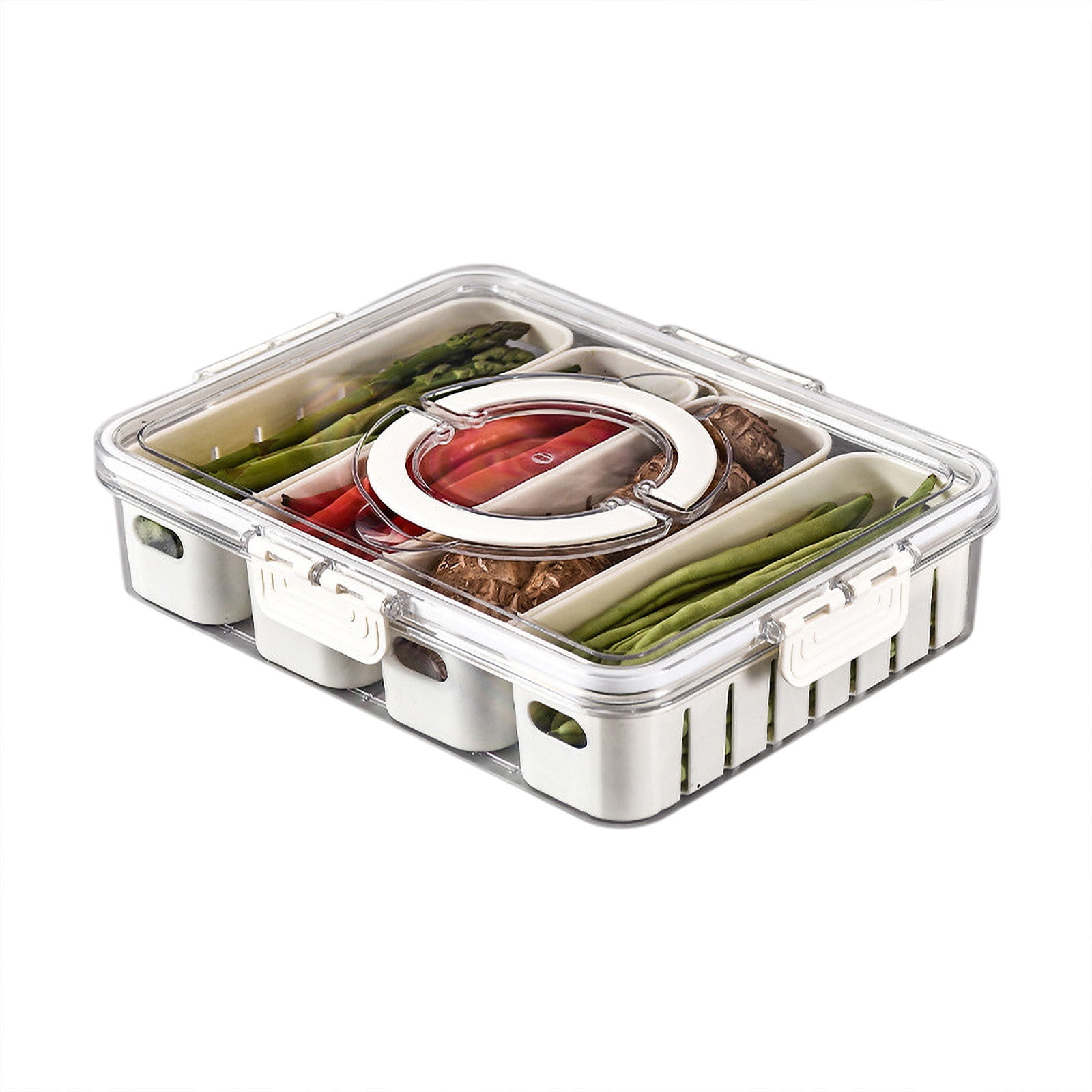 Bigersell Fruit Storage Containers with Strainer Basket Stackable ...