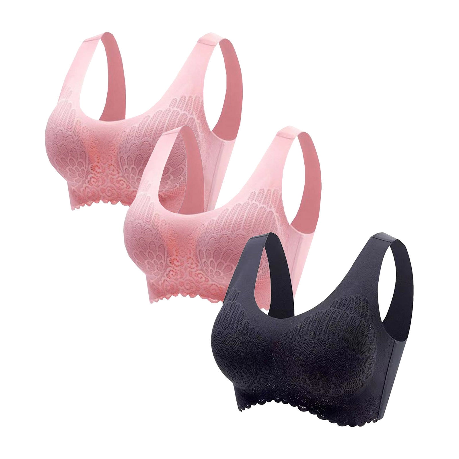 Bigersell Full-Coverage Bra Sports Bras for Women Wireless Bras Ladies ...