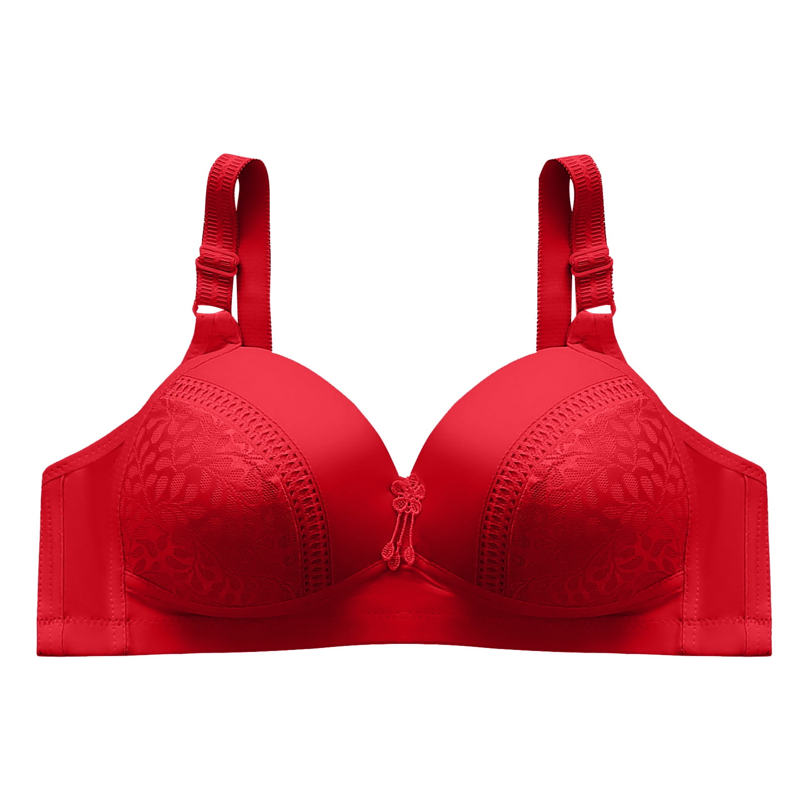 Bigersell Full Coverage Bra Women Solid Color Comfortable Hollow Out ...