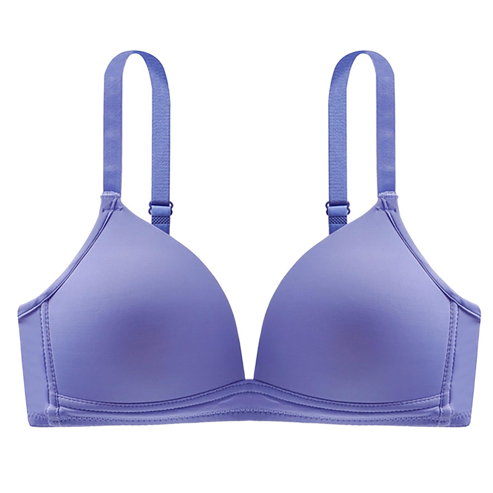 Bigersell Full-Figure Bra Ladies Seamless Comfortable No Underwire Thin ...