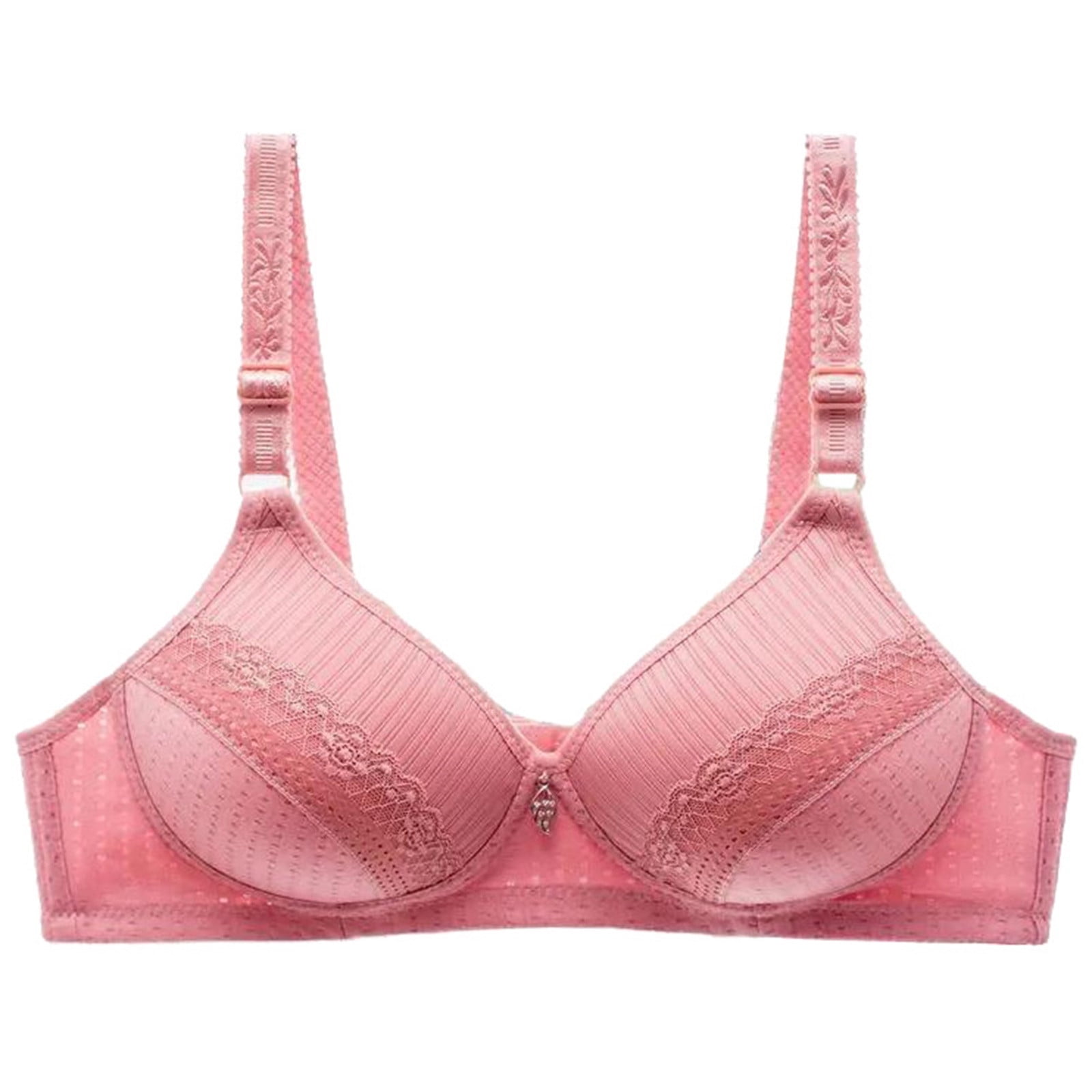 Bigersell Lace Bra and Panty Set Women Solid Color Non-Underwire ...