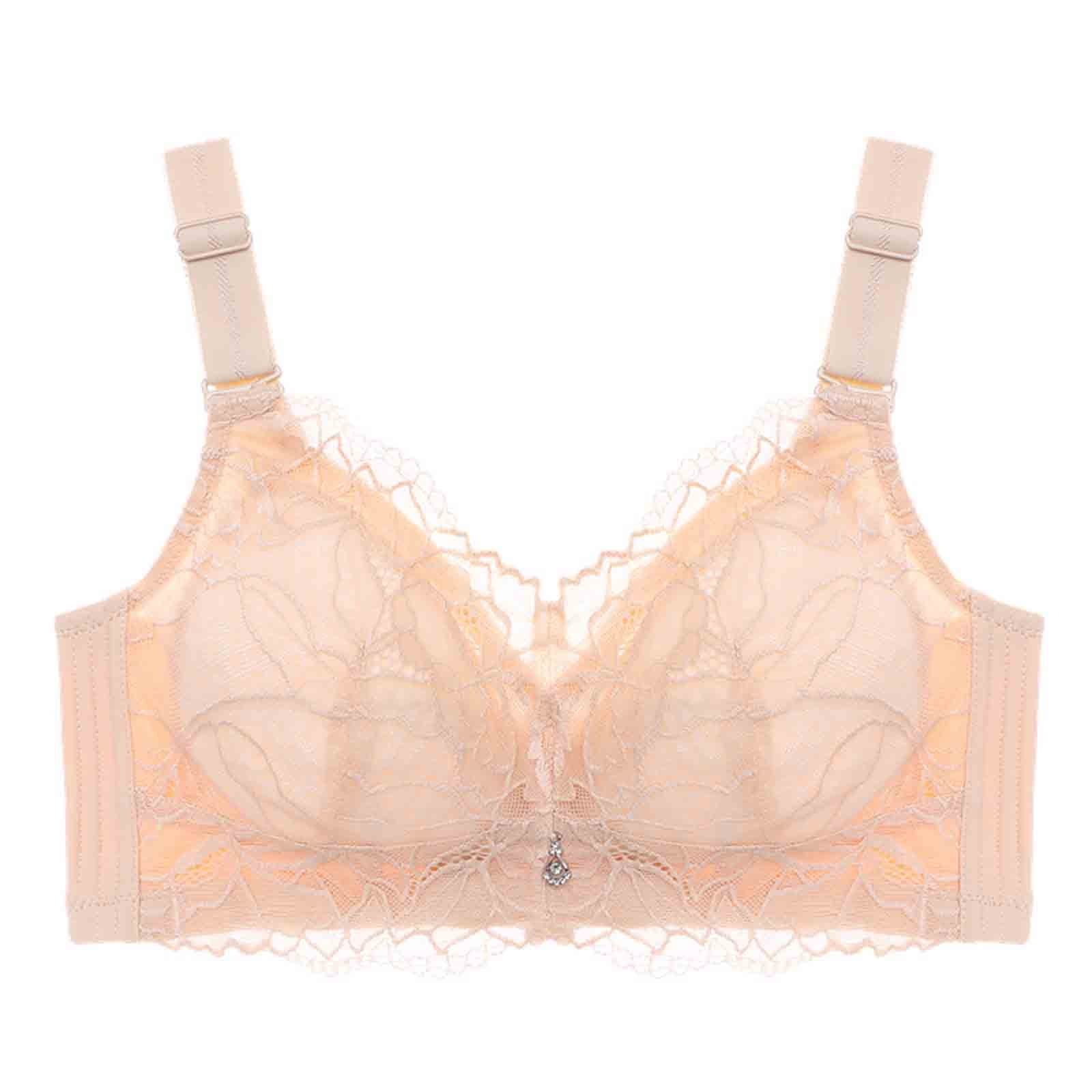 Bigersell Lace Push up Bras for Women Wireless Full-Coverage Bra No ...