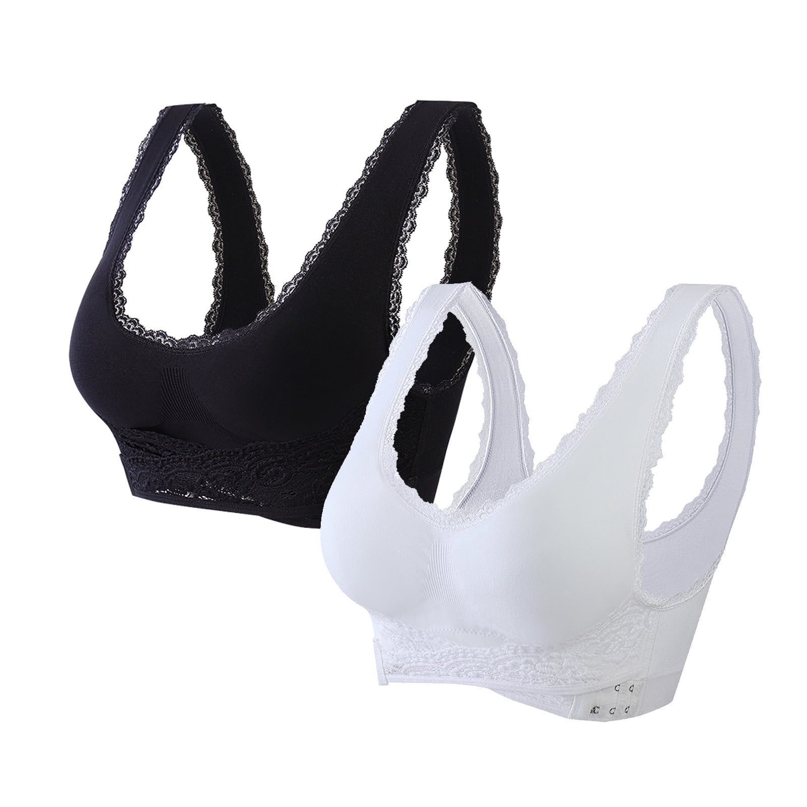 Bigersell Longline Sports Bras for Women Summer 2pc Sports Bras for Women Full-Coverage Molded ...