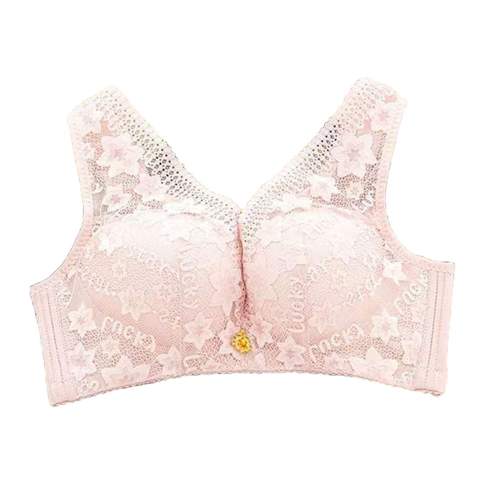 Bigersell Lounge Bra V-Neck Wire-Free Bra Support Women Workout Bras ...