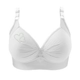 Bigersell Non Underwire Bras for Women Trendy Woman's Printing Push up ...