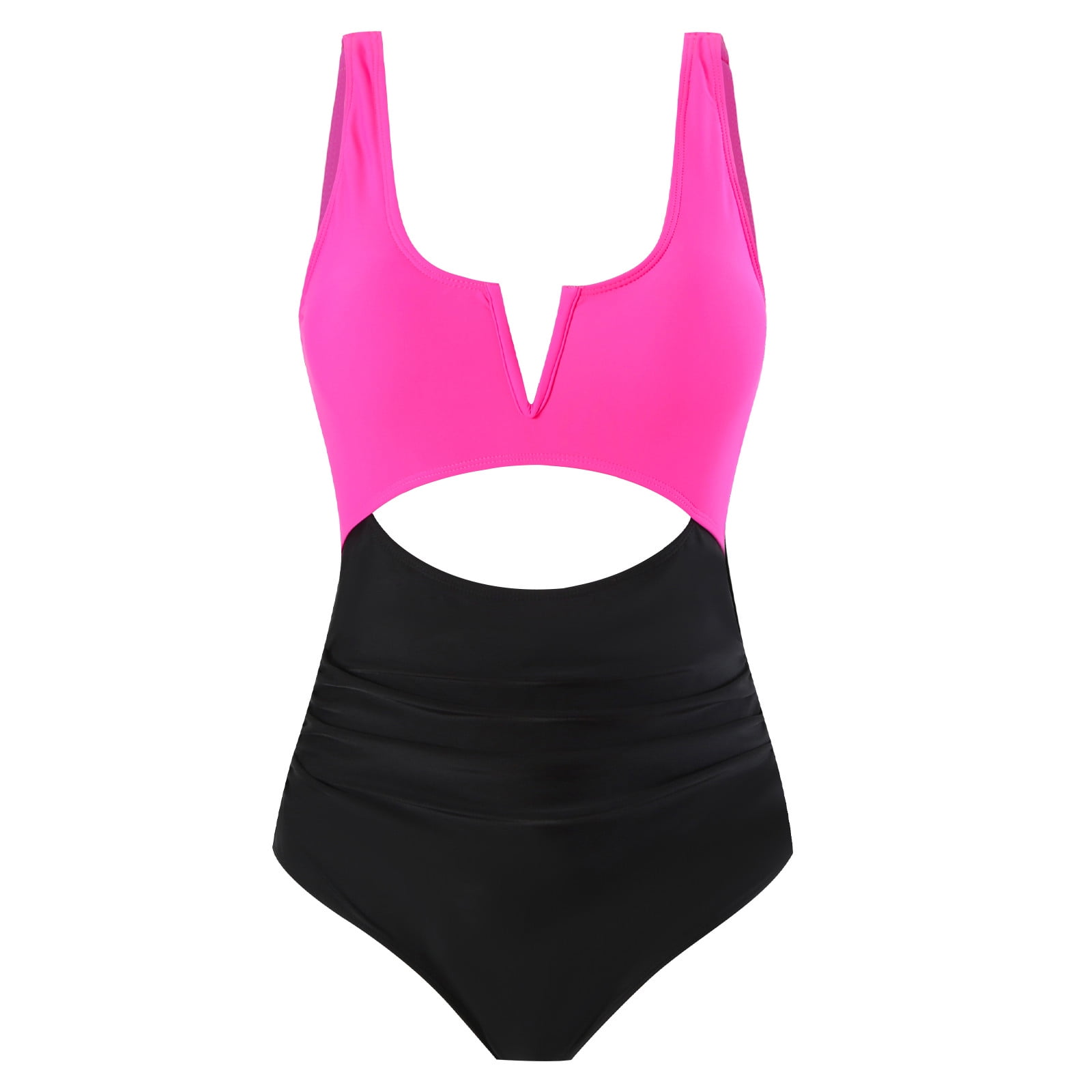 Bigersell One Piece Swimsuits For Women 2024 Summer V Neck Sleeveless