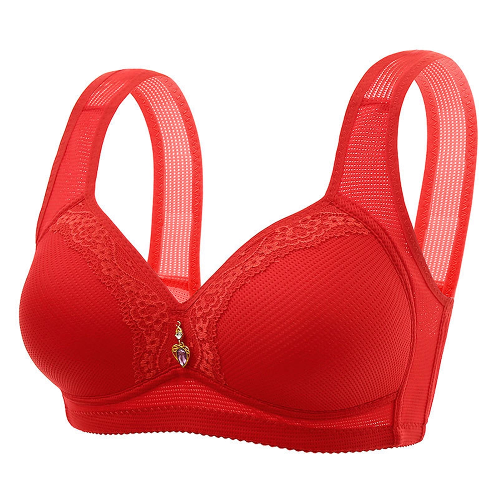 Bigersell Padded Bralettes for Women Bras Comfortable Breathable Solid ...