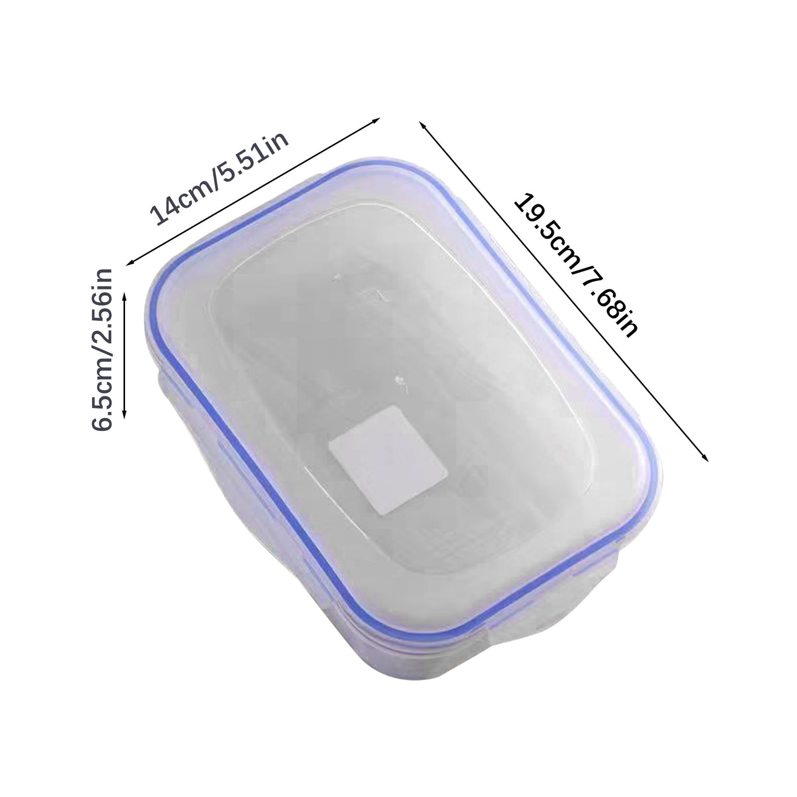 Bigersell Plastic Food Storage Containers with Lids Airtight Food ...