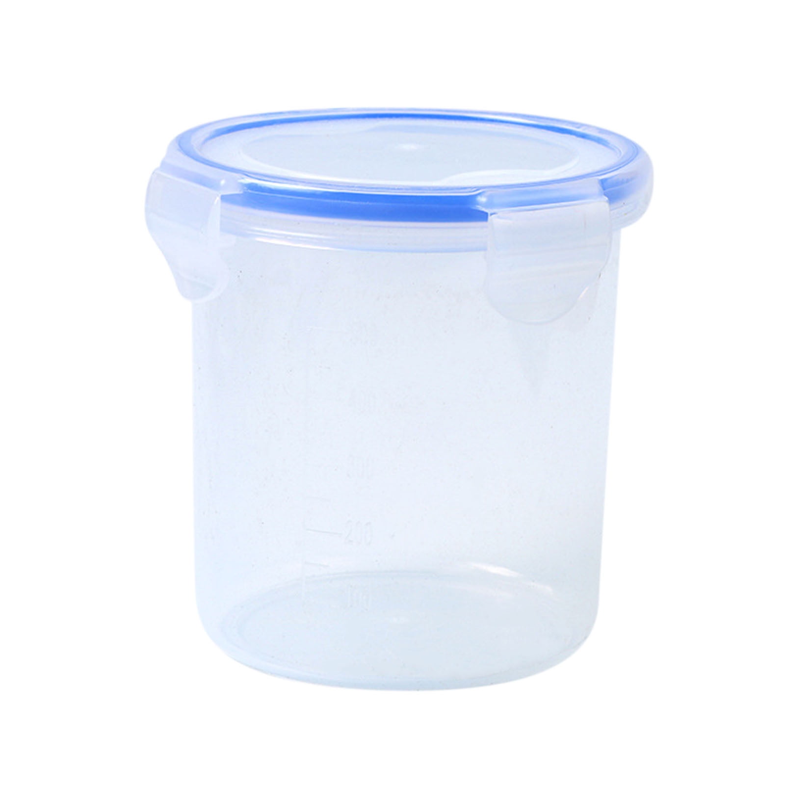 Bigersell Plastic Food Storage Containers with Snap Lids Airtight Round ...