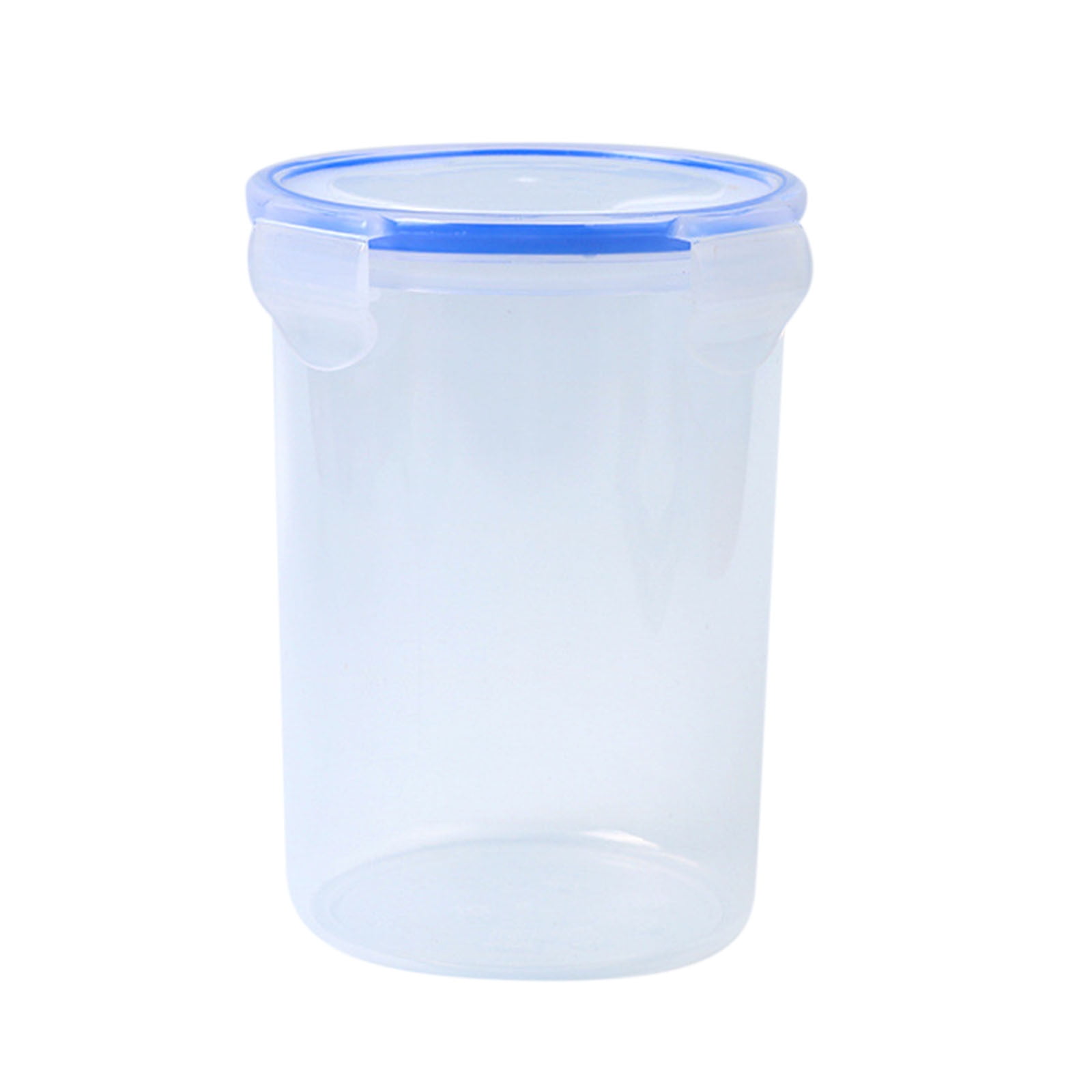 Bigersell Plastic Food Storage Containers with Snap Lids Airtight Round ...