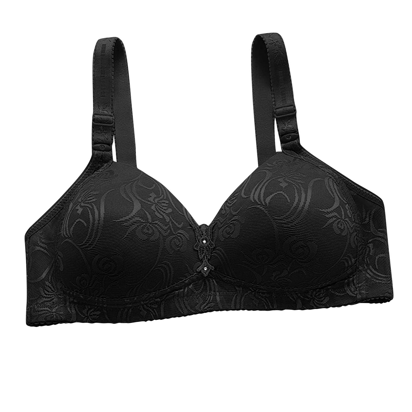 Bigersell Plus Size Bras for Women Full-Coverage Wireless Bra Ladies Push up Bras No Underwire V ...