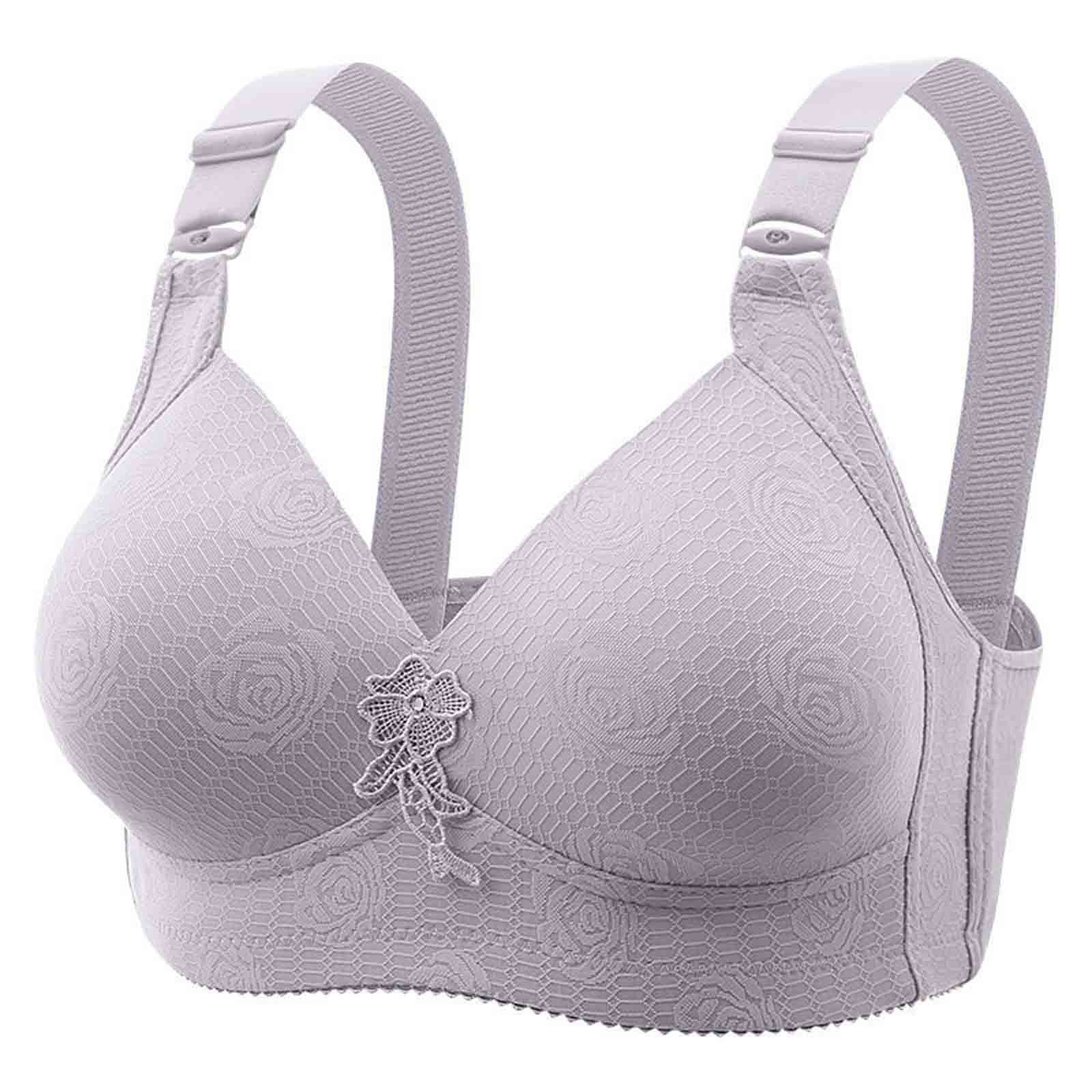 Bigersell Push up Bras for Large Breasted Women Wireless Full-Coverage ...