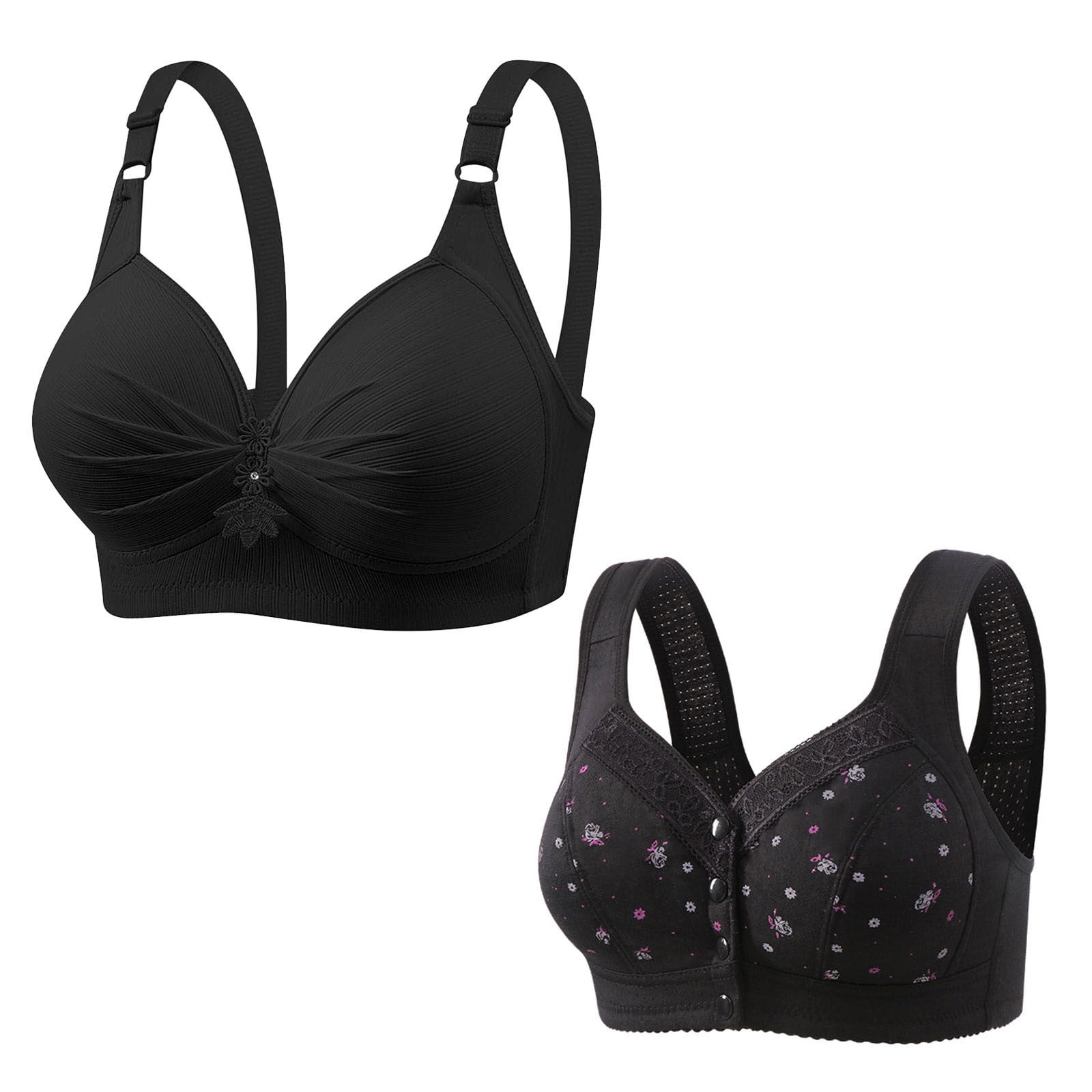 Bigersell Push up Bras Pack for Women No Underwire New 2pc Woman's ...