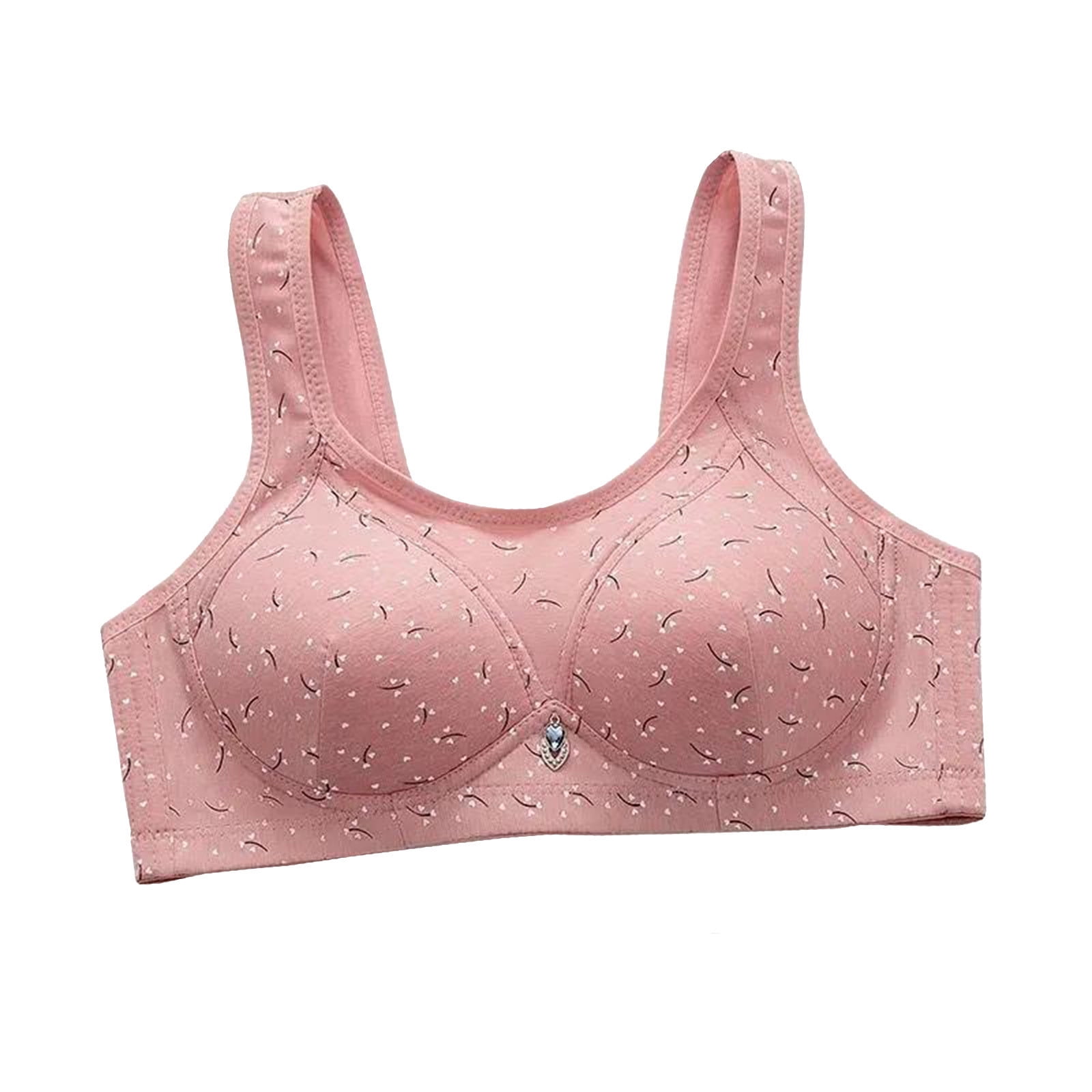 Bigersell Running Sports Bra V-Neck Wire-Free Bra Support Women Workout ...