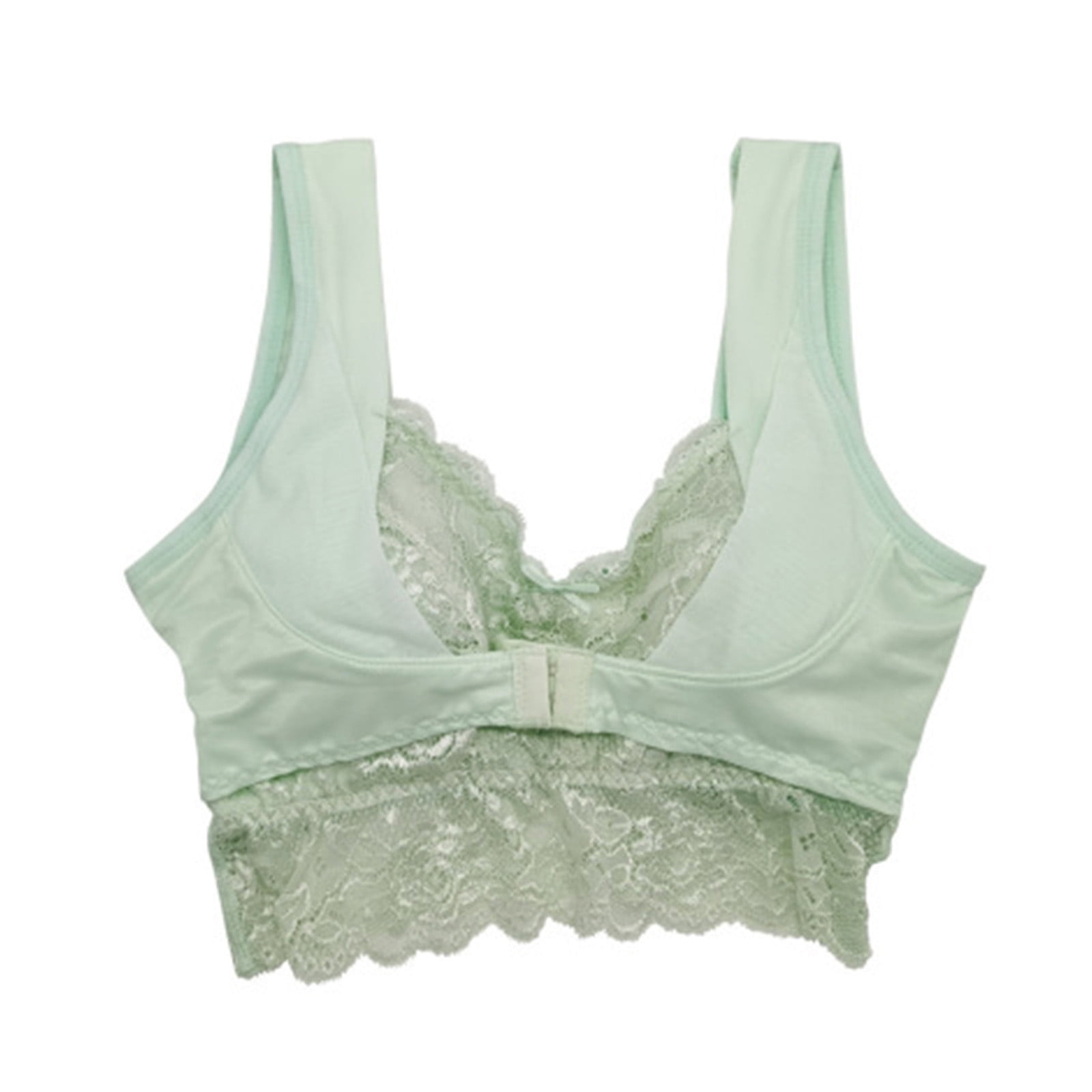 Bigersell Soft Bra Front Buckle Push up up Breast Milk Sleep Lace No ...