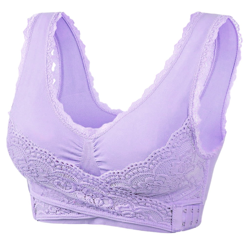 Bigersell Sport Bras Summer 3pc Sleep Bra Wire-Free Bra Style R3341 V ...
