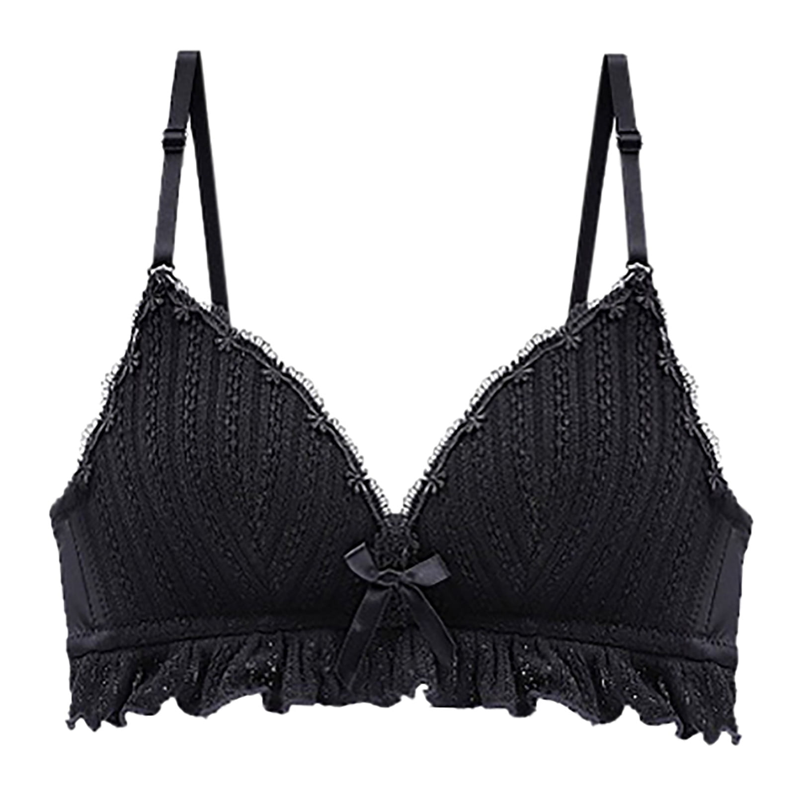 Bigersell Sports Bras for Women Cup No Underwire Bra Lace Lingerie Bra ...