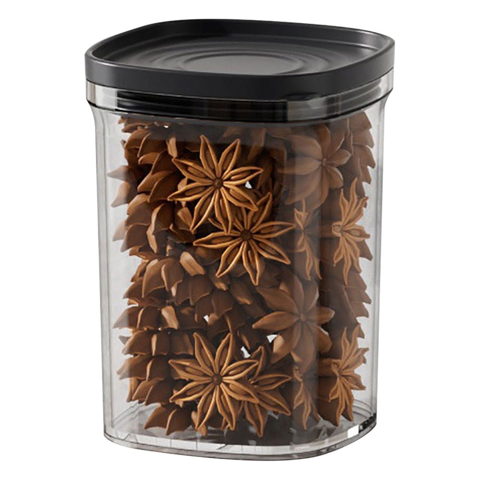 Bigersell Stackable Food Storage Containers with Lids Clear Plastic Dry ...