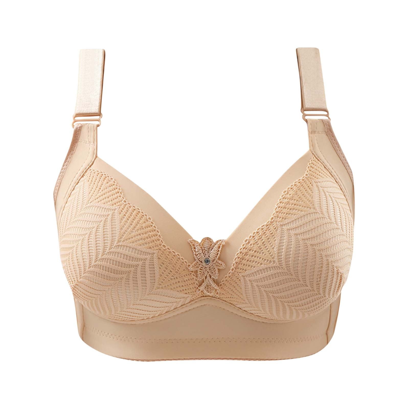 Bigersell Strapless Bra for Big Busted Women Thin Adjustment Chest ...