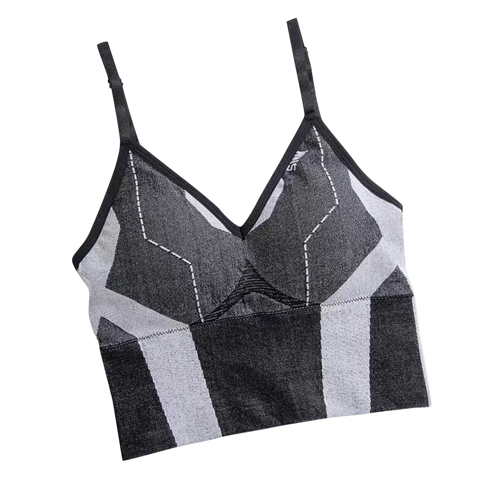 Bigersell T Shirt Bra V-Neck Wire-Free Bra Support Women Womens Bras ...