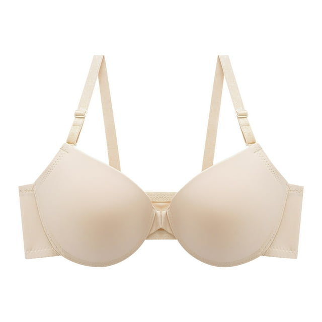Bigersell T-Shirt Bras for Women Seamless Front Closure Bras Women V ...