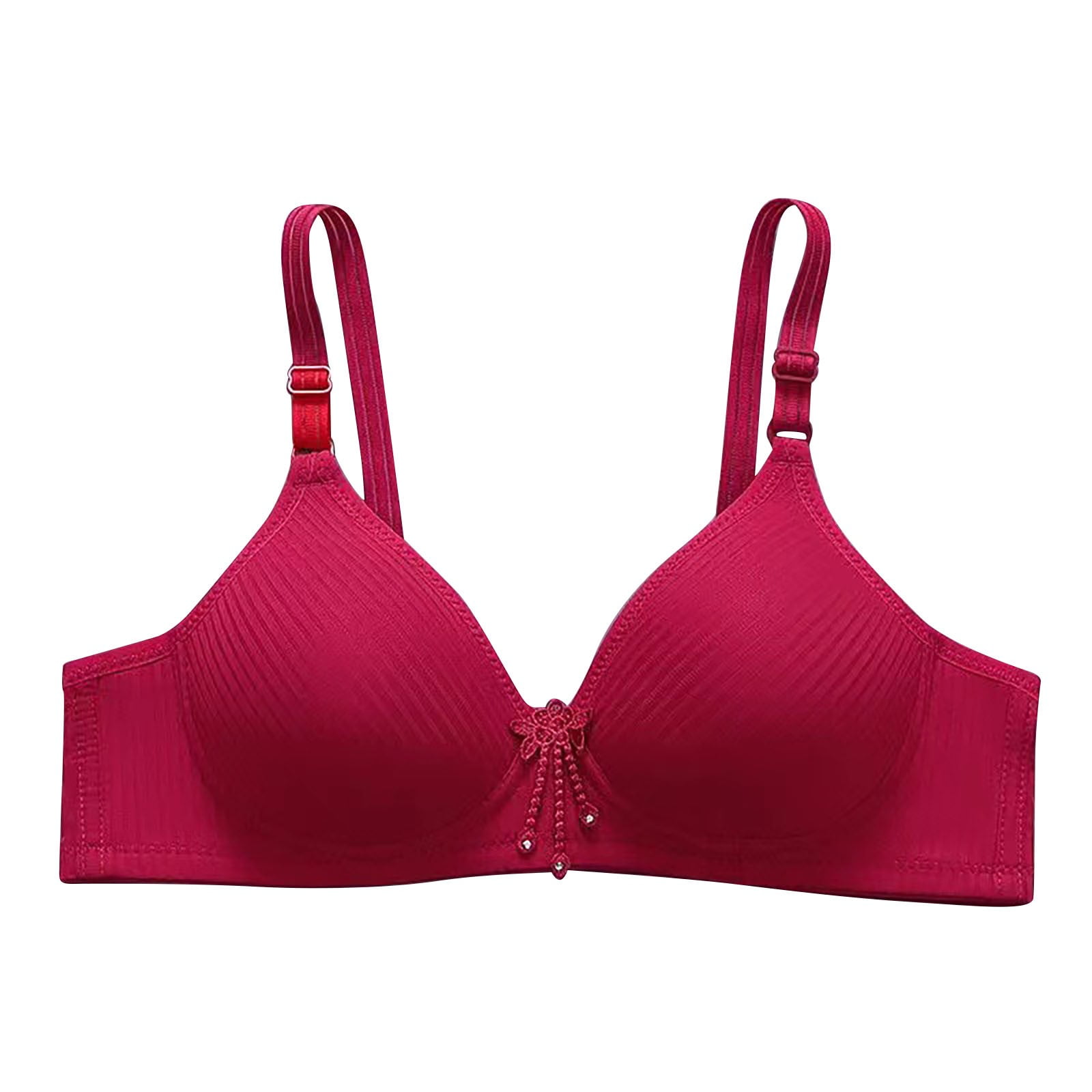 Bigersell T-Shirt Bras for Women V-Neck Push up Bra No Underwire Ladies ...