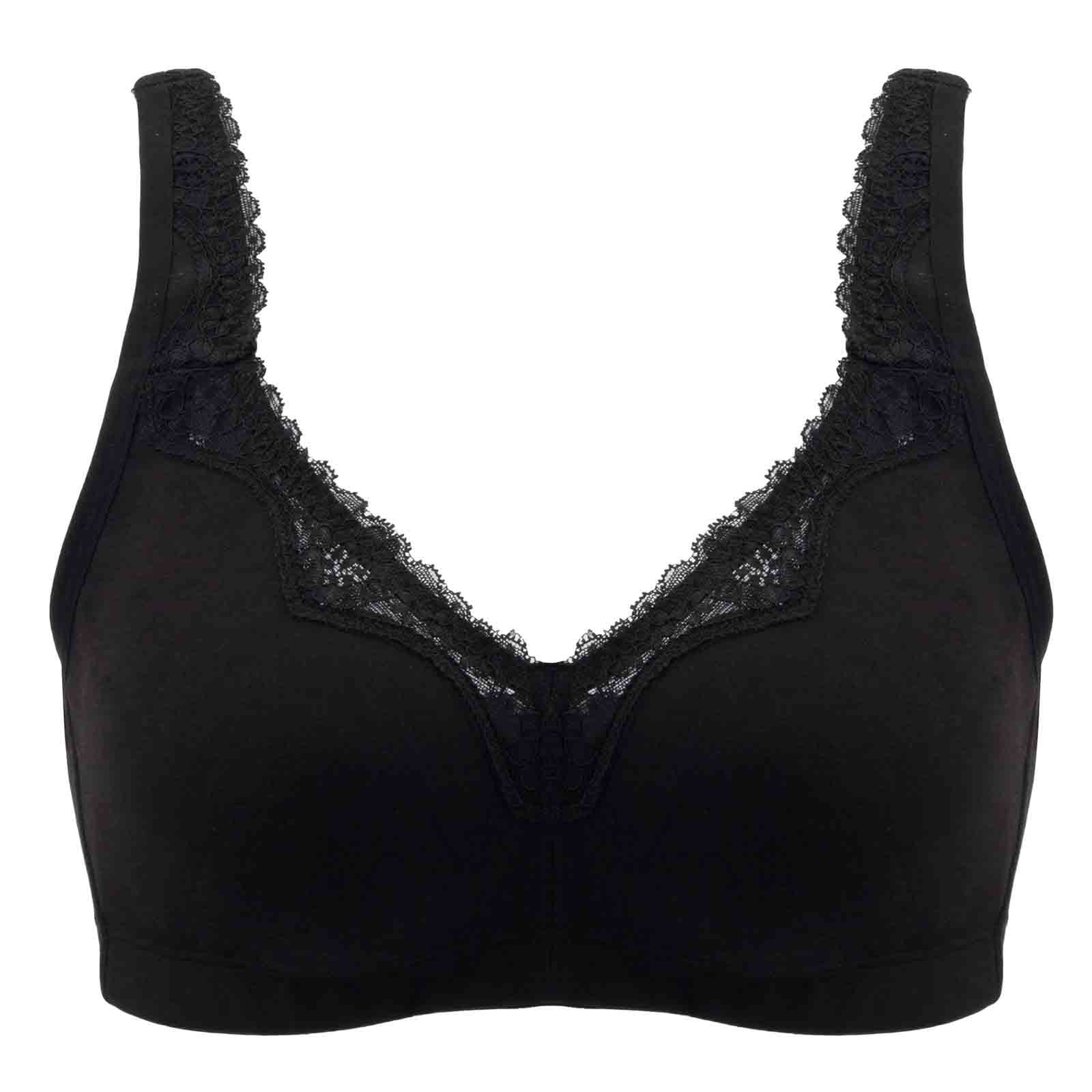 Bigersell Wireless Bralettes for Women Lace V-Neck Padded Bra Womens ...