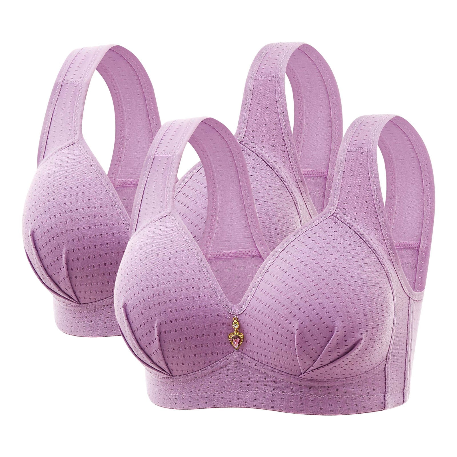 Bigersell Wireless Bras for Women Upgrade Woman's Embroidered Seamless ...