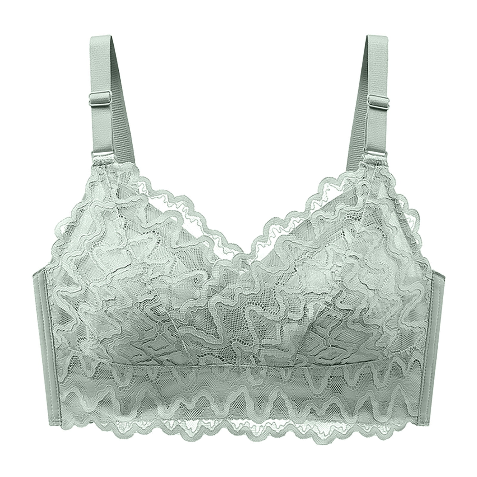 Bigersell Wireless Lace Bralette Women Push up Bras No Underwire Full ...