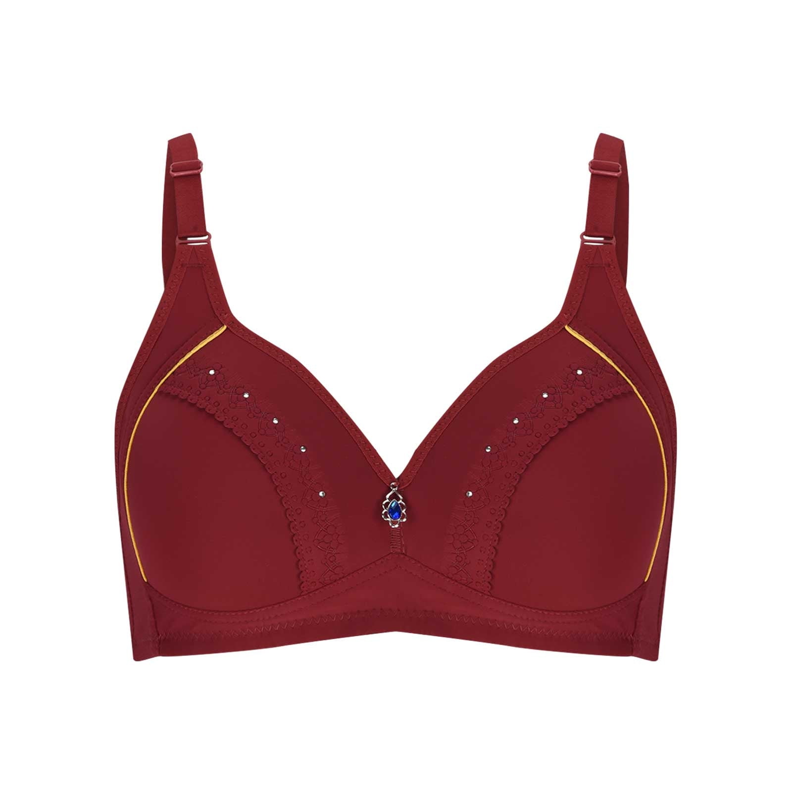 Bigersell Women Everyday Bra Clearance Women Front Button Bra Soft Bra ...