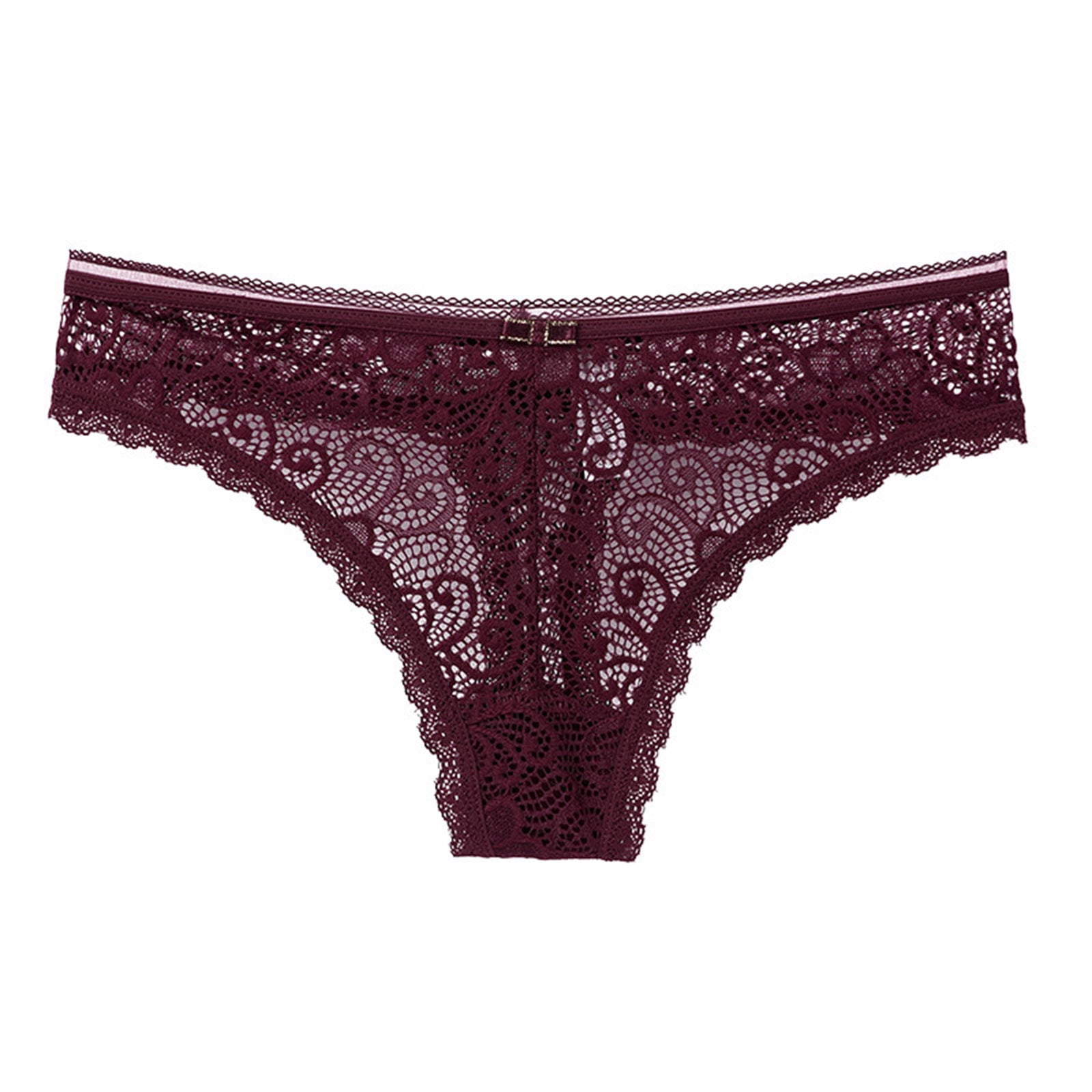 Bigersell Women Lace Bikini Panties - Ladies Floral Lace Mesh Lingerie ...
