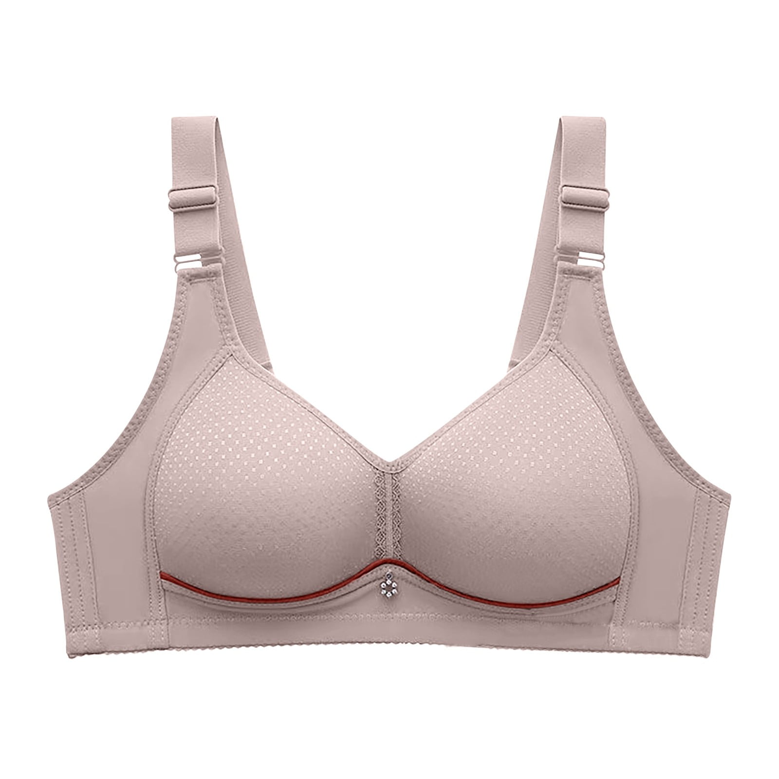 Bigersell Women Plus Size Full-Coverage Bras Ladies V-Neck Push up ...
