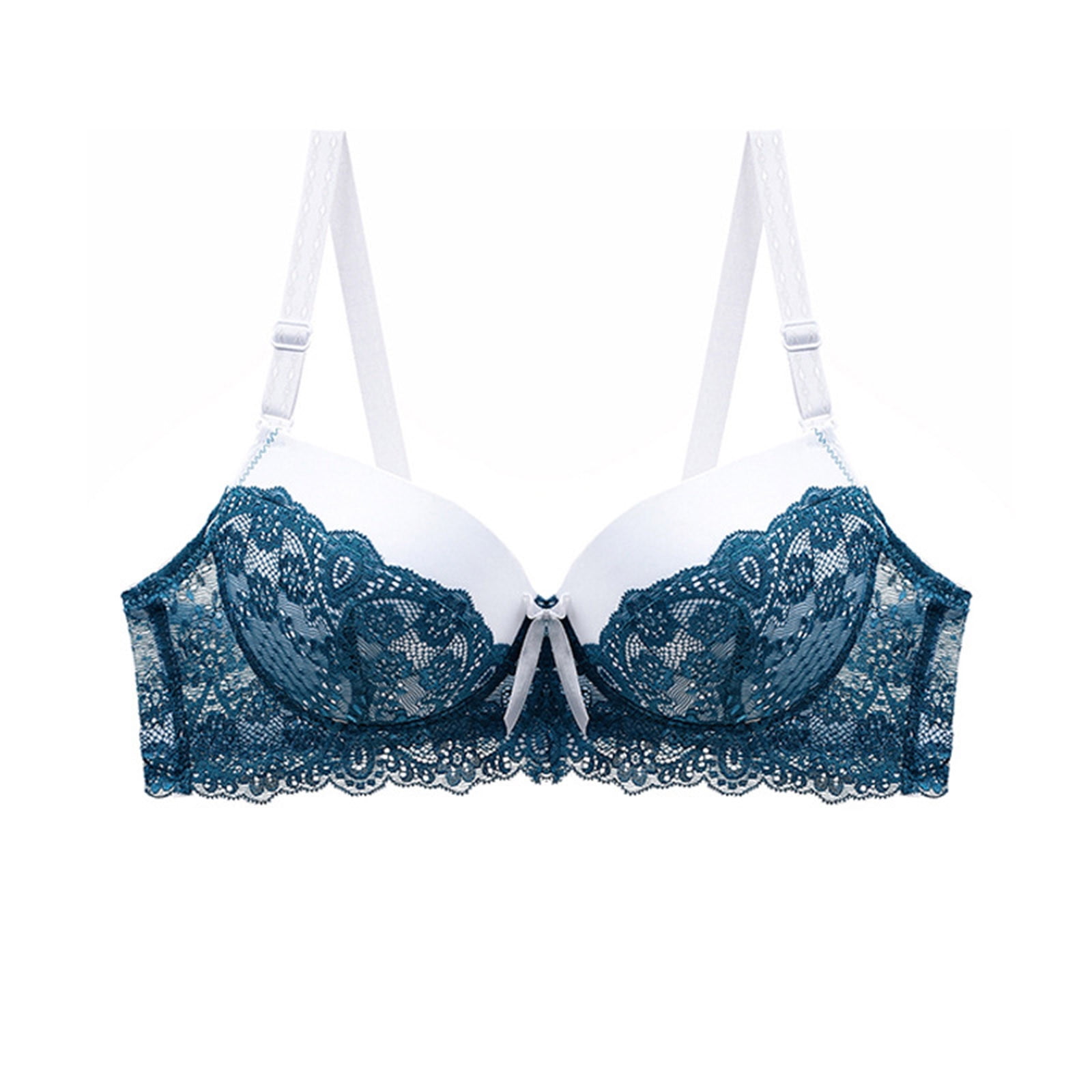 Bigersell Women Push-Up Bras Clearance V-Neck Mesh Floral Lace Bras ...