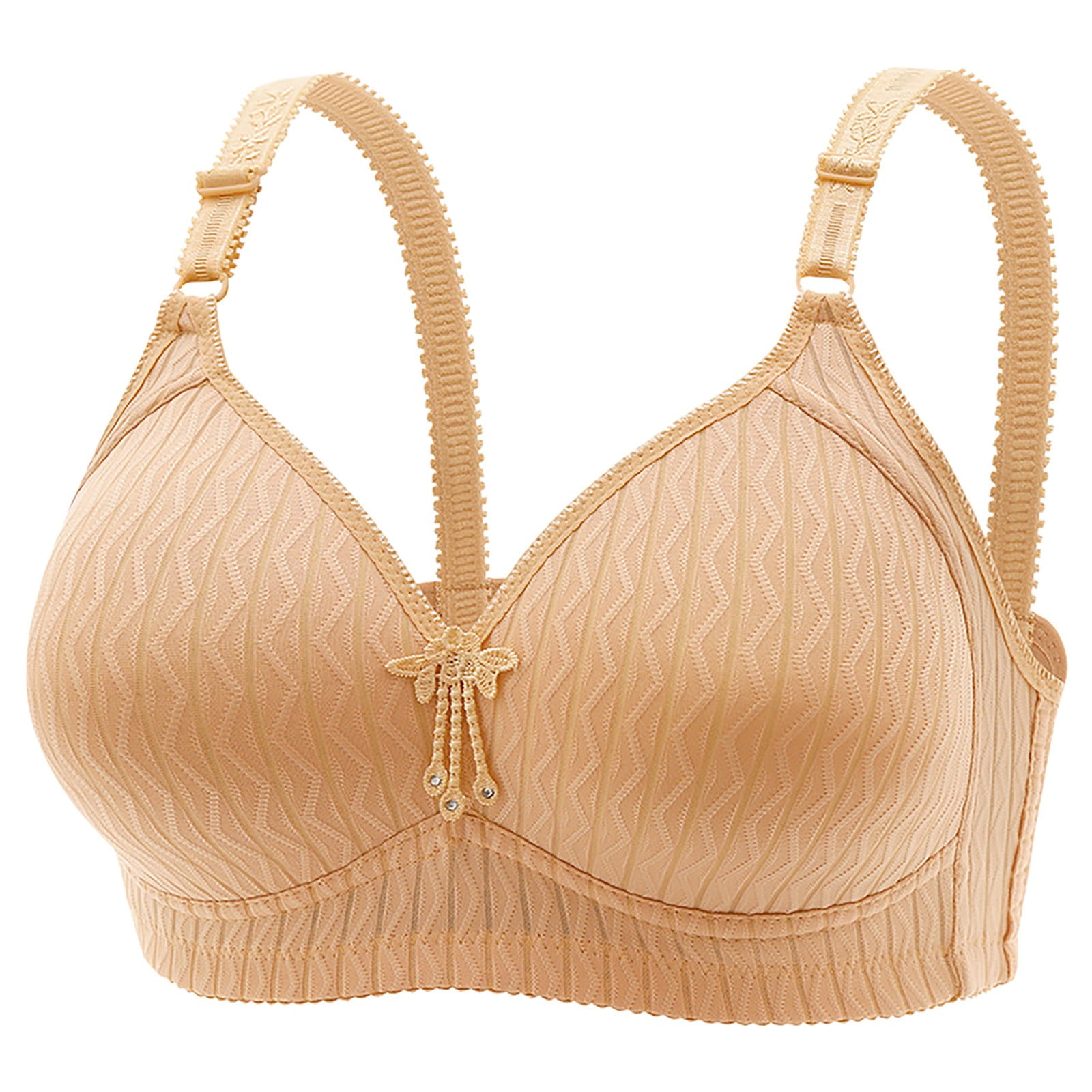 Bigersell Women's Plus Size Full-Coverage Wireless Bras No Underwire ...