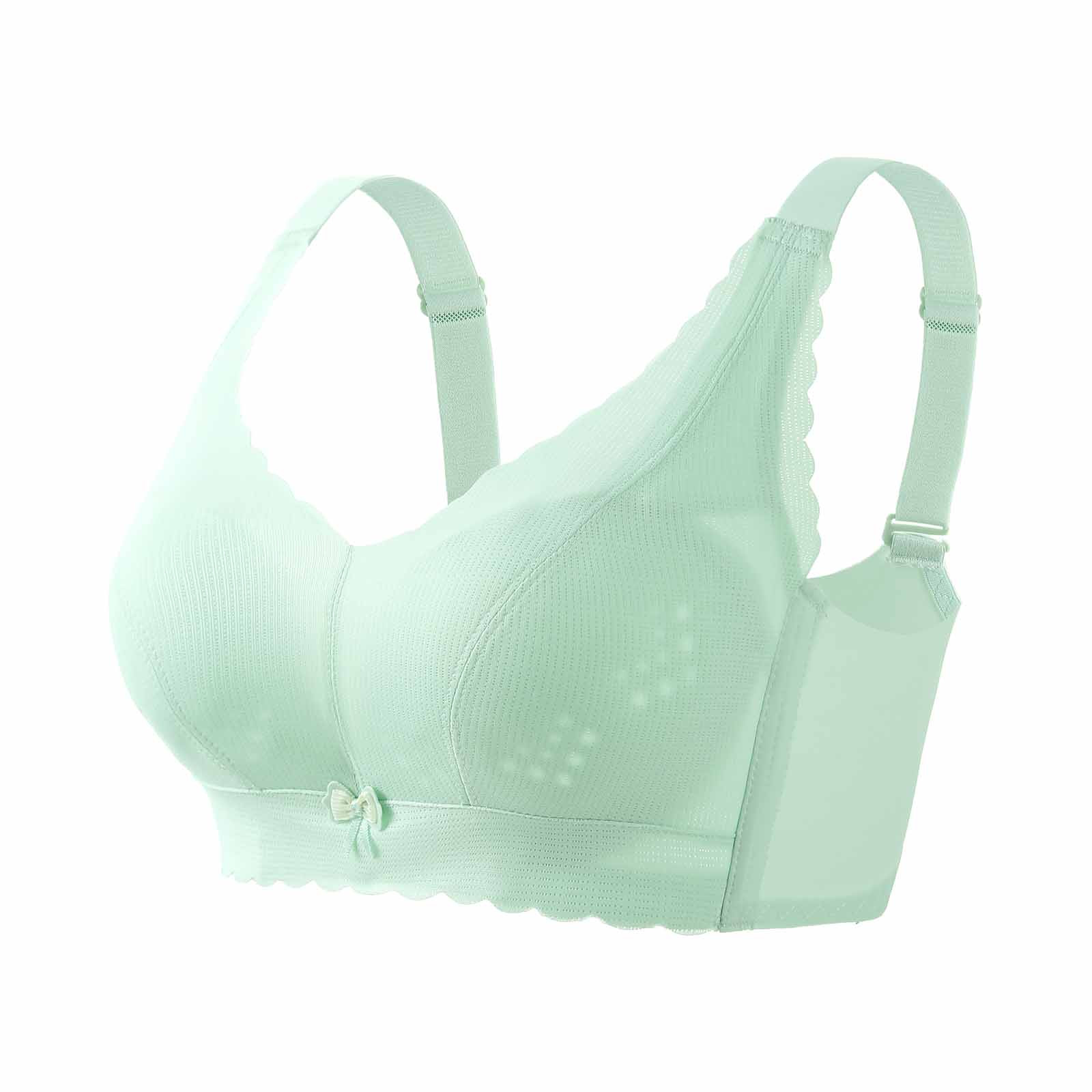 Bigersell Womens Bras No Underwire Full Support Push up Bras Mesh Lace ...