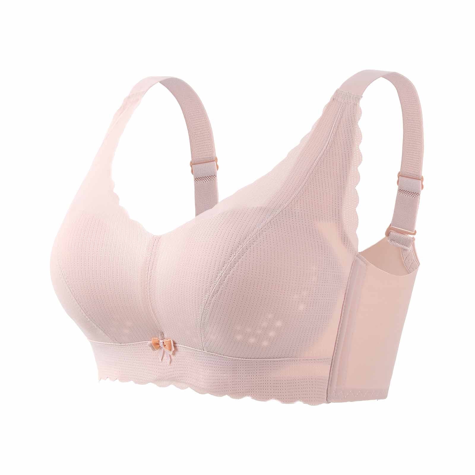 Bigersell Womens Bras No Underwire Full Support Push up Bras Mesh Lace ...