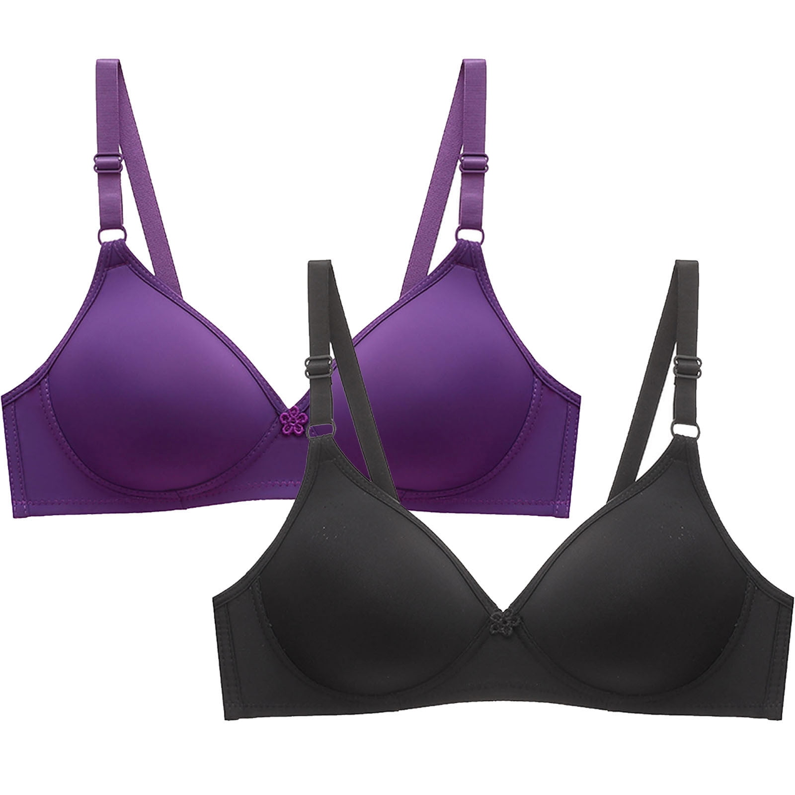 Bigersell Womens Bras Pack of 2, Women T-Shirts Bra, Ladies V-Neck Push ...