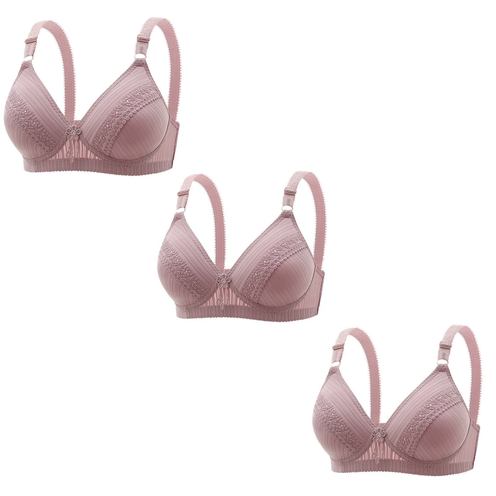 Bigersell Yoga Sports Bras for Women Clearance 3pc Full Figure Bras ...